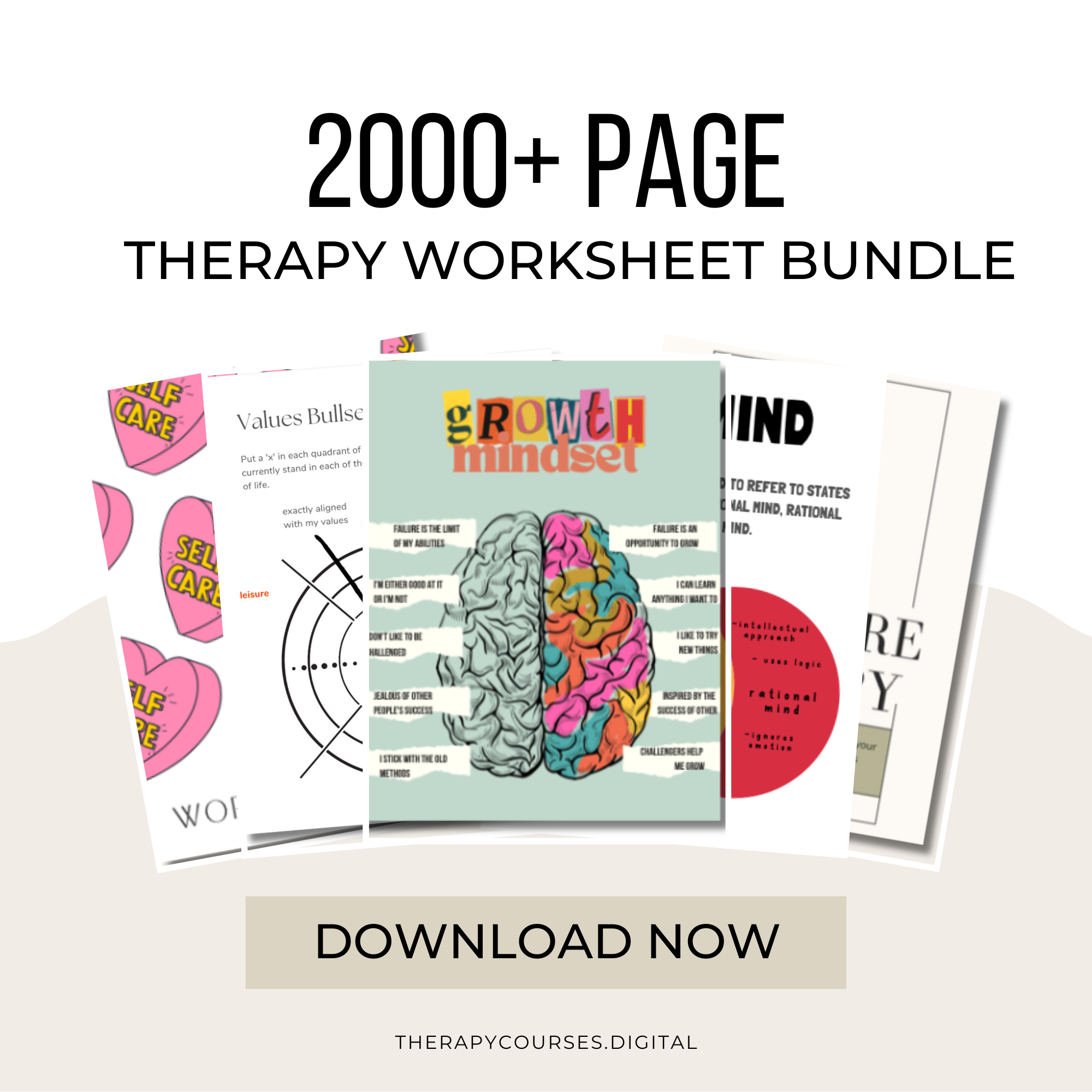 2000+ Therapy Workbooks Bundle, Therapy Worksheets, Therapist Aid, Fun ...