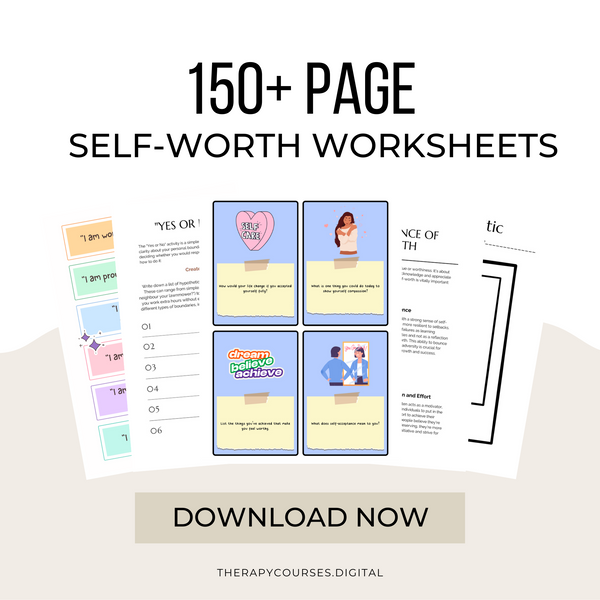150+ Self Worth Worksheets for Adults - Self Worth Worksheets pdf, Sel – Therapy Courses