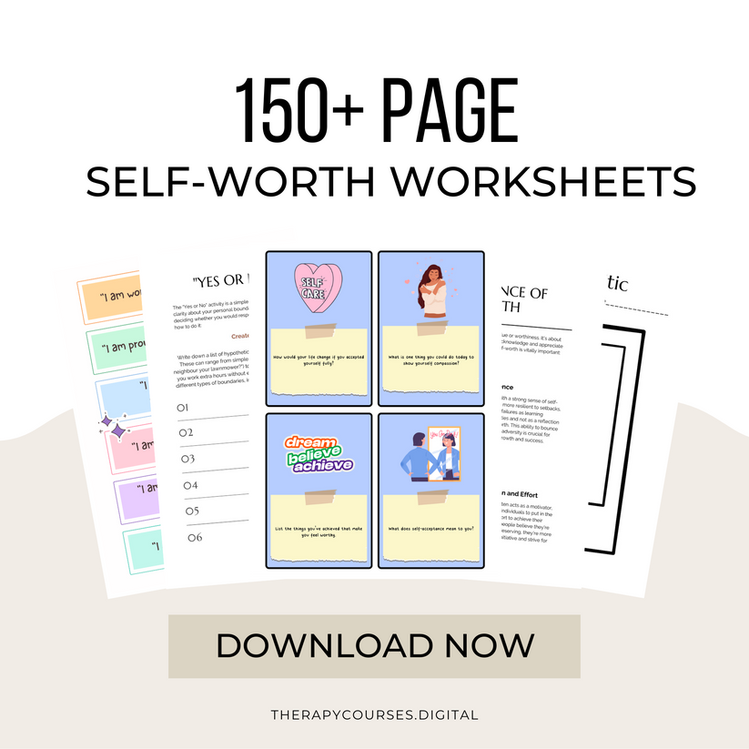 150+ Self Worth Worksheets for Adults - Self Worth Worksheets pdf, Sel ...