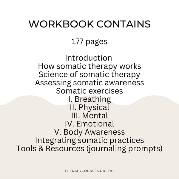 Somatic Therapy Worksheets pdf Activities, Examples – Therapy Courses