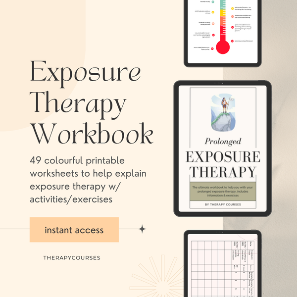 Exposure Therapy Worksheets - In-vivo, Imaginal Fear Ladder, Exercises ...