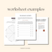 Self Worth Worksheets for Adults: Exercises, Tools, Growth Mindset + S ...
