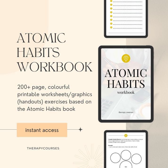 Atomic Habits Worksheets - 1% Exercises, Implement Habits, Take Action ...