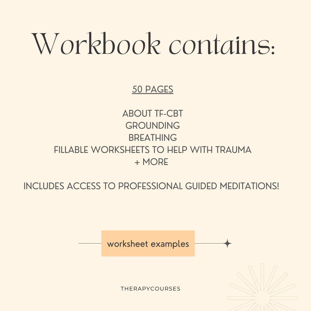 TF-CBT Worksheets: Trauma Focused CBT Worksheets for Teens, Exercises ...