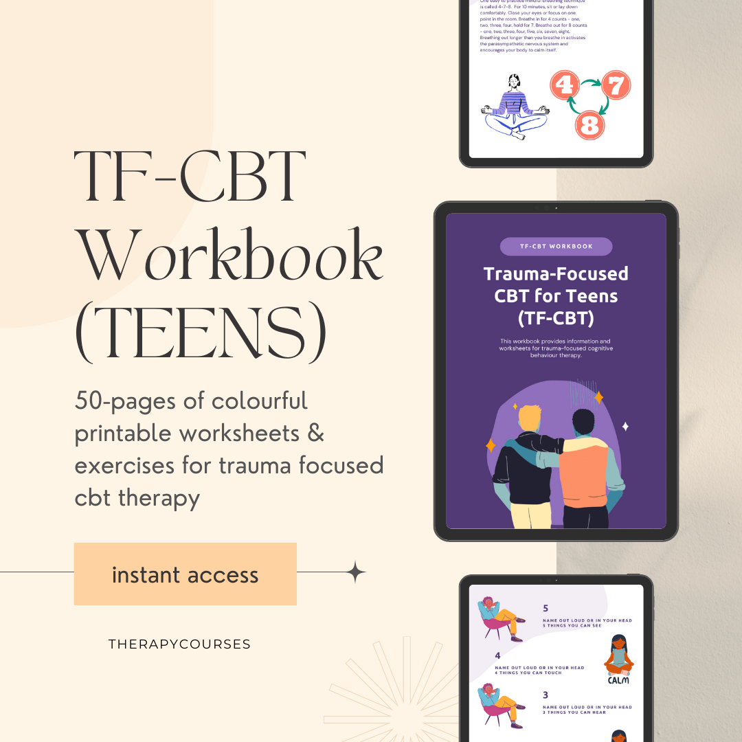 TF-CBT Worksheets: Trauma Focused CBT Worksheets for Teens, Exercises ...