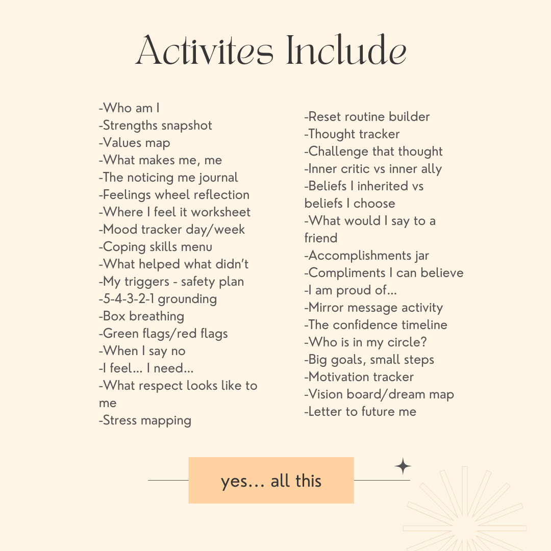 Therapy Activities for Teens Bundle - 30 Therapy Exercises for Teens ...