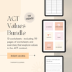 100 ACT Worksheets - Values Focus, Acceptance & Commitment Therapy Exe ...
