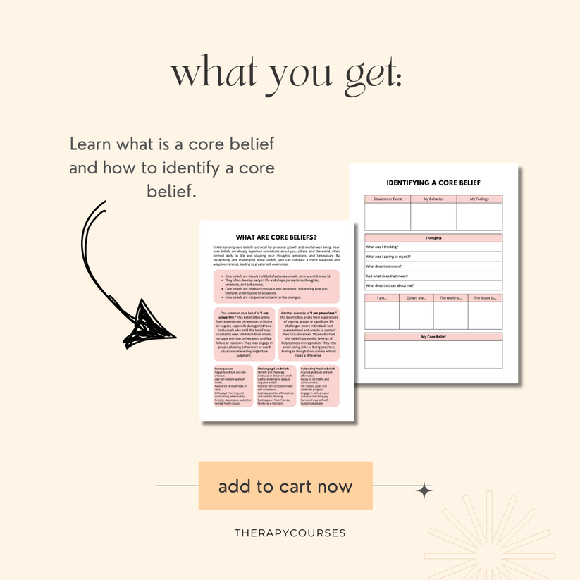 38 Core Beliefs Worksheets - Questions to Identify your Core Beliefs F ...