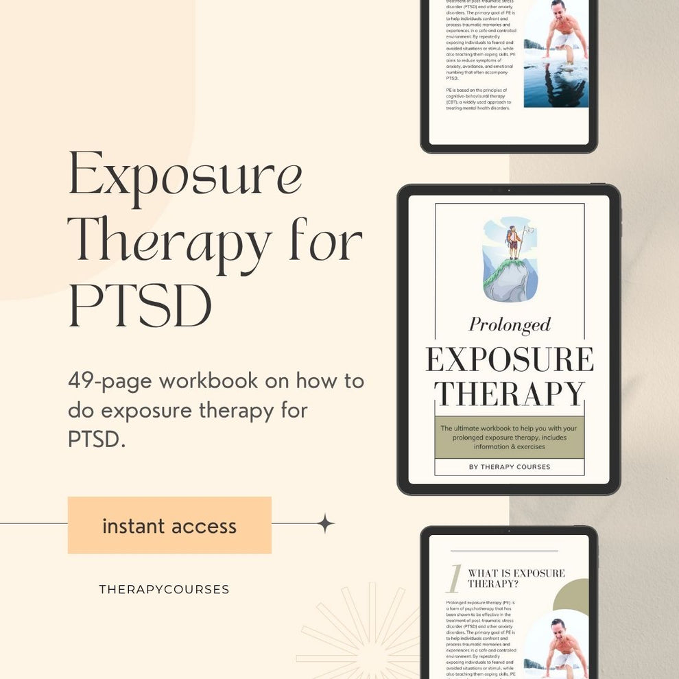 Exposure Therapy Worksheets - How to do Exposure for PTSD Workbook (Ca ...