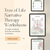 Narrative Therapy Worksheets - Introduction + Tree of Life PDF Workboo ...