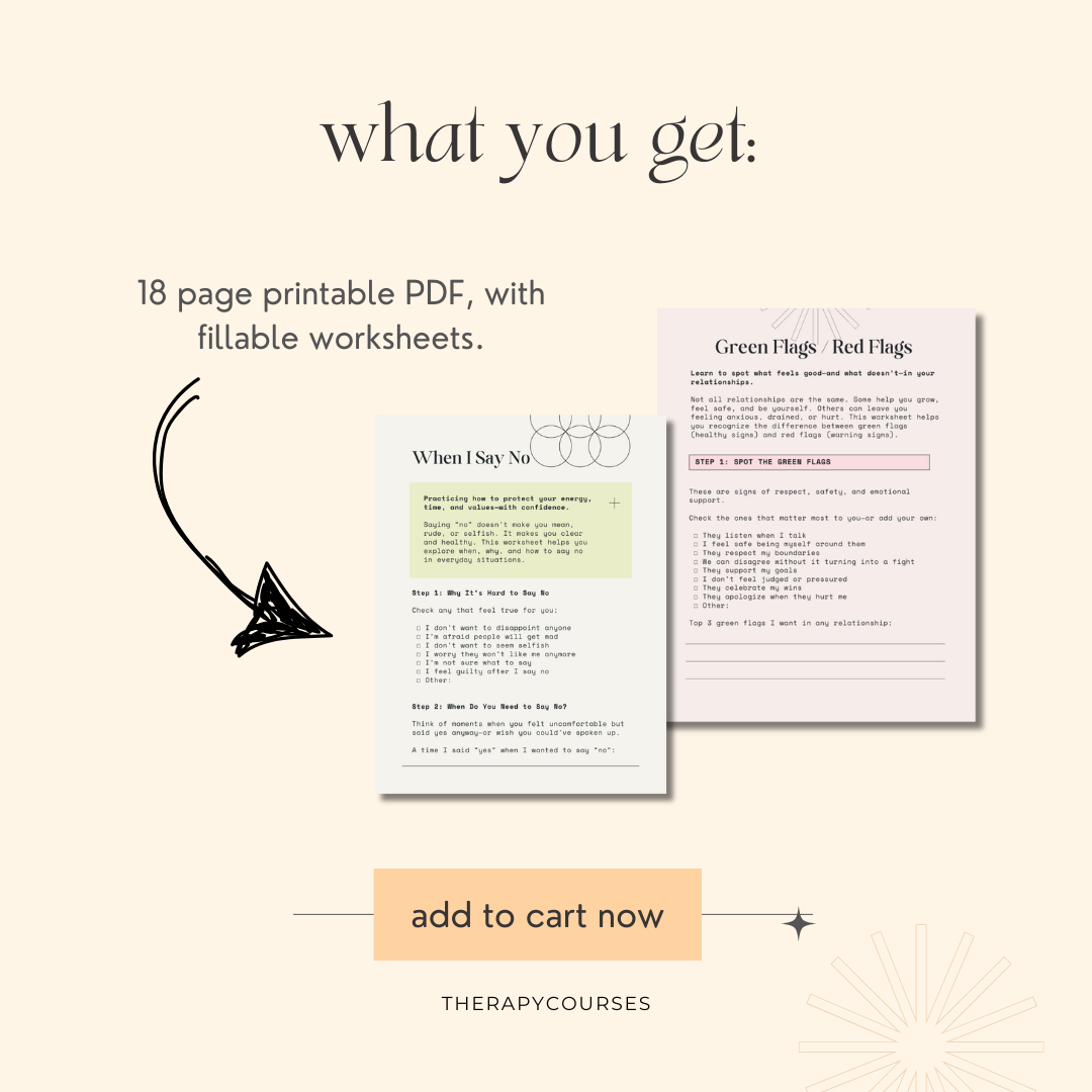 Boundaries Worksheets for Teens + Healthy Communication Skills Handout ...